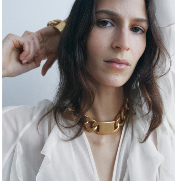 Zara | Jewelry | Zara Chain Link Choker Necklace | Poshmark